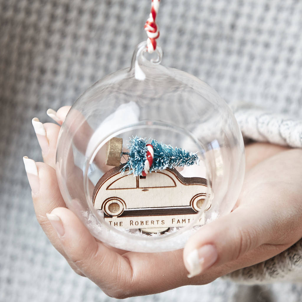 Personalised Christmas Scene Bauble – Sophia Victoria Joy