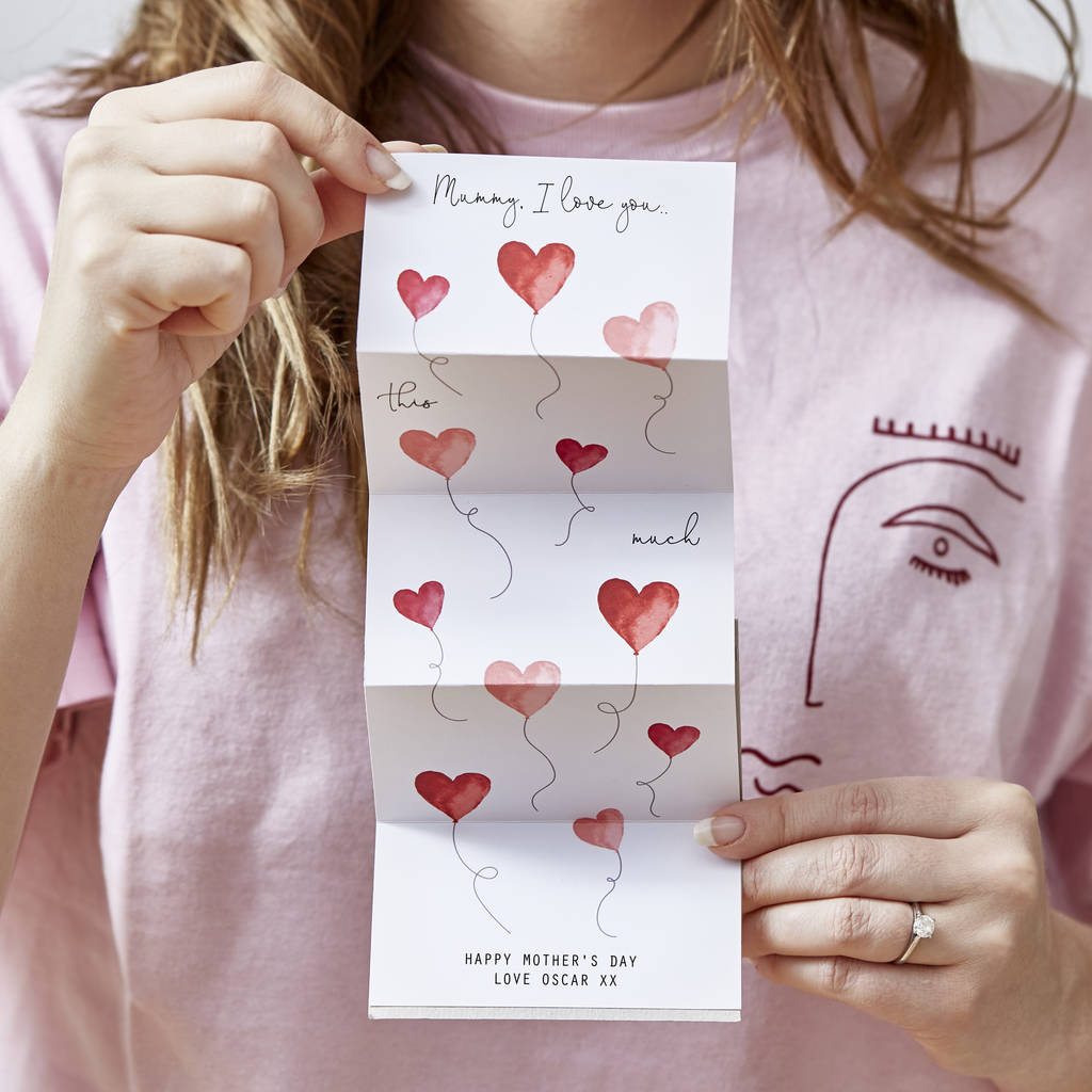 Personalised I Love You This Much Card – Sophia Victoria Joy
