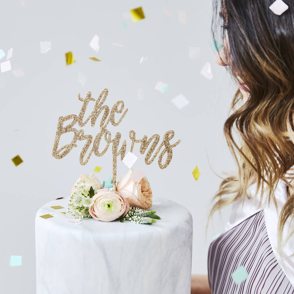 Charming Personalised Wedding Cake Topper – Sophia Victoria Joy