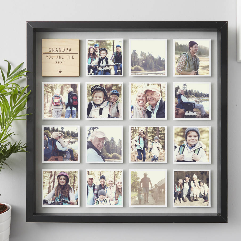 Framed Personalised Grandpa Photo Print – Sophia Victoria Joy