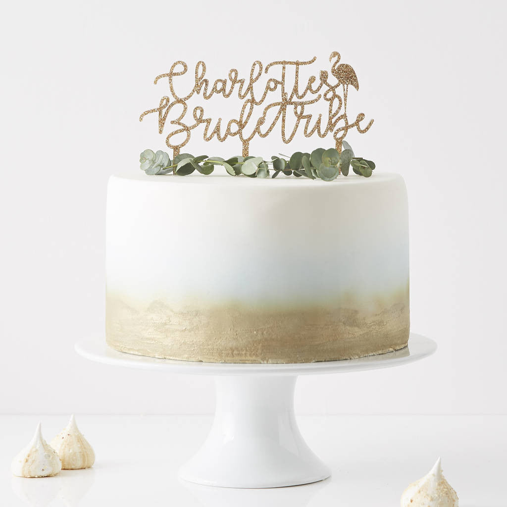 Personalised Bride Tribe Cake Topper – Sophia Victoria Joy