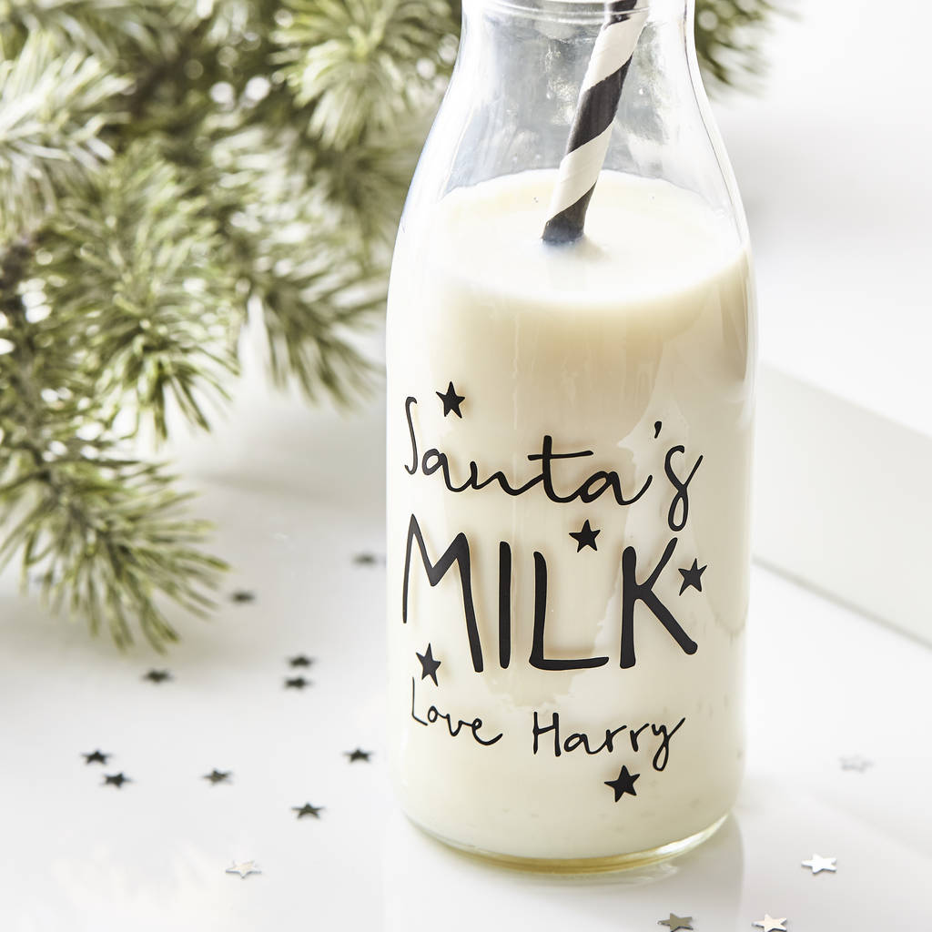 Personalised Christmas Eve Milk Bottle – Sophia Victoria Joy