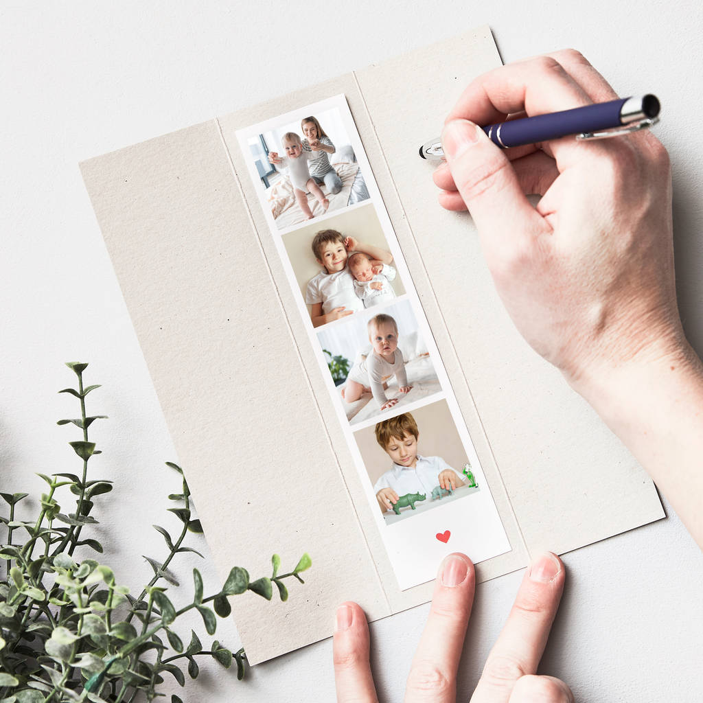 Personalised Photo Booth Strip Card – Sophia Victoria Joy
